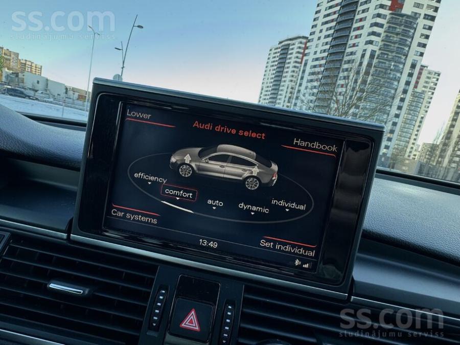Pelēks Audi A7 Sportback 2013 Rīga, ar dzinēja tilpumu 3.00 L un nobraukumu 274 tūkst. km par 14650 €, foto 20 vietnē AUTOMOTO.COM.LV