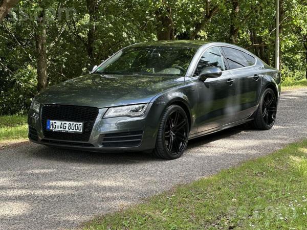 Pelēks Audi A7 Sportback 2013 Talsi, ar dzinēja tilpumu 3.00 L un nobraukumu 186 tūkst. km par 13470 €, foto 1 vietnē AUTOMOTO.COM.LV