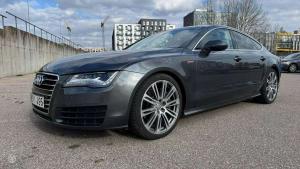 Pelēks Audi A7 Sportback 2013 Viļņa, ar dzinēja tilpumu 3.00 L un nobraukumu 224 tūkst. km par 9700 €, foto  vietnē AUTOMOTO.COM.LV