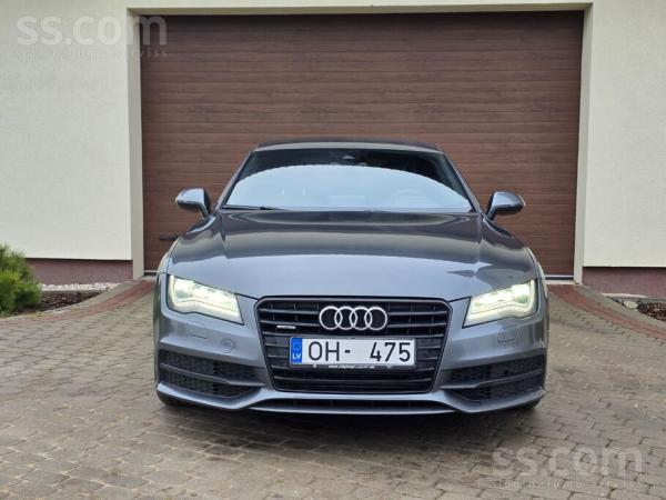 Pelēks Audi A7 Sportback 2014 Rīga, ar dzinēja tilpumu 3.00 L un nobraukumu 299 tūkst. km par 13950 €, foto 2 vietnē AUTOMOTO.COM.LV