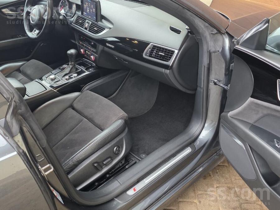 Pelēks Audi A7 Sportback 2014 Rīga, ar dzinēja tilpumu 3.00 L un nobraukumu 299 tūkst. km par 13950 €, foto 19 vietnē AUTOMOTO.COM.LV