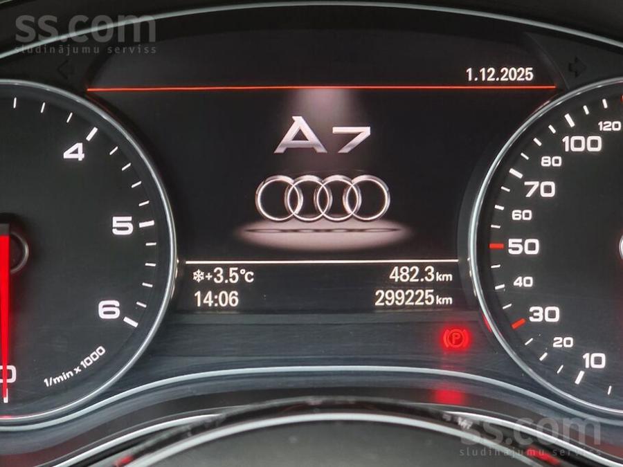 Pelēks Audi A7 Sportback 2014 Rīga, ar dzinēja tilpumu 3.00 L un nobraukumu 299 tūkst. km par 13950 €, foto 35 vietnē AUTOMOTO.COM.LV