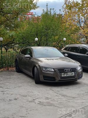 Grey Audi A7 Sportback 2014 in Valmiera, with an engine capacity of 3.00 L and mileage of 350 thousand km for 4750 €, photo  on AUTOMOTO.COM.LV