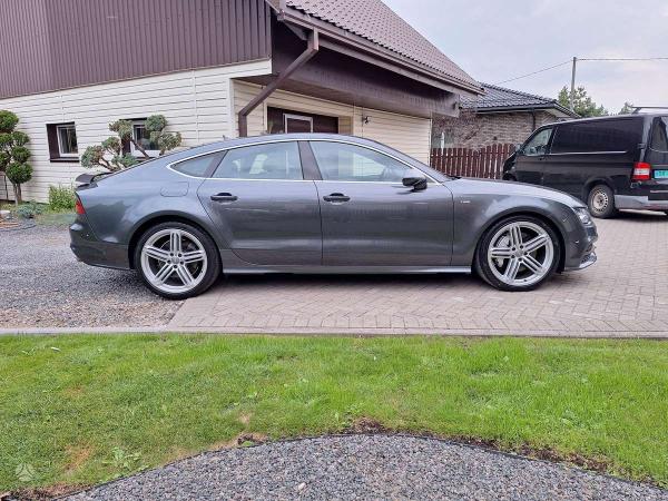 Grey Audi A7 Sportback 2014 in Kaunas, with an engine capacity of 3.00 L and mileage of 199 thousand km for 14300 €, photo 6 on AUTOMOTO.COM.LV