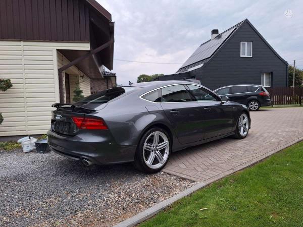 Grey Audi A7 Sportback 2014 in Kaunas, with an engine capacity of 3.00 L and mileage of 199 thousand km for 14300 €, photo 10 on AUTOMOTO.COM.LV