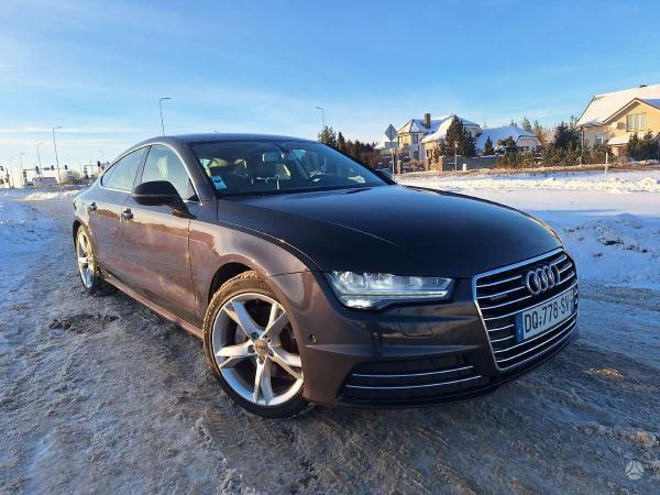 Grey Audi A7 Sportback 2015 in Klaipeda, with an engine capacity of 3.00 L and mileage of 215 thousand km for 17500 €, photo 5 on AUTOMOTO.COM.LV