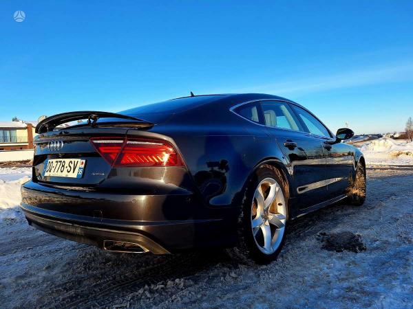 Grey Audi A7 Sportback 2015 in Klaipeda, with an engine capacity of 3.00 L and mileage of 215 thousand km for 17500 €, photo 6 on AUTOMOTO.COM.LV