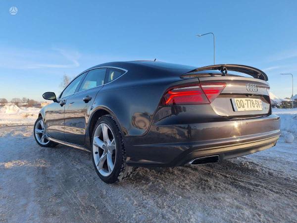 Grey Audi A7 Sportback 2015 in Klaipeda, with an engine capacity of 3.00 L and mileage of 215 thousand km for 16900 €, photo 6 on AUTOMOTO.COM.LV