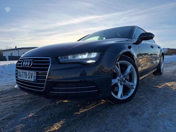 Grey Audi A7 Sportback 2015 in Klaipeda, with an engine capacity of 3.00 L and mileage of 215 thousand km for 16900 €, photo 10 on AUTOMOTO.COM.LV