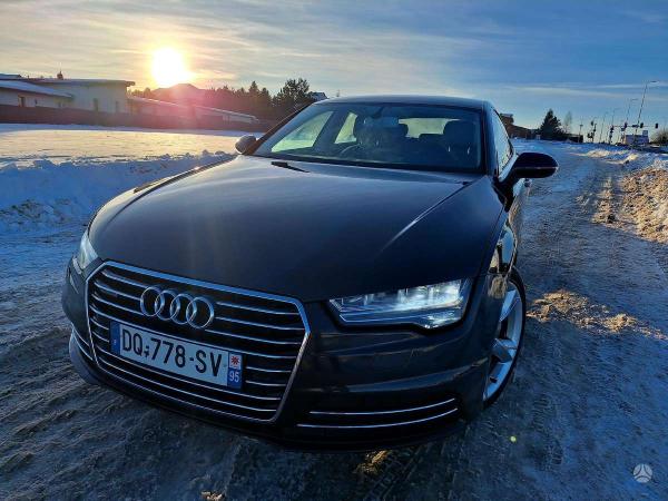 Pelēks Audi A7 Sportback 2015 Klaipėda, ar dzinēja tilpumu 3.00 L un nobraukumu 215 tūkst. km par 15850 €, foto 5 vietnē AUTOMOTO.COM.LV