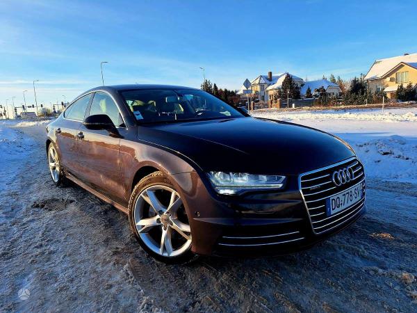 Pelēks Audi A7 Sportback 2015 Klaipėda, ar dzinēja tilpumu 3.00 L un nobraukumu 215 tūkst. km par 15850 €, foto 11 vietnē AUTOMOTO.COM.LV