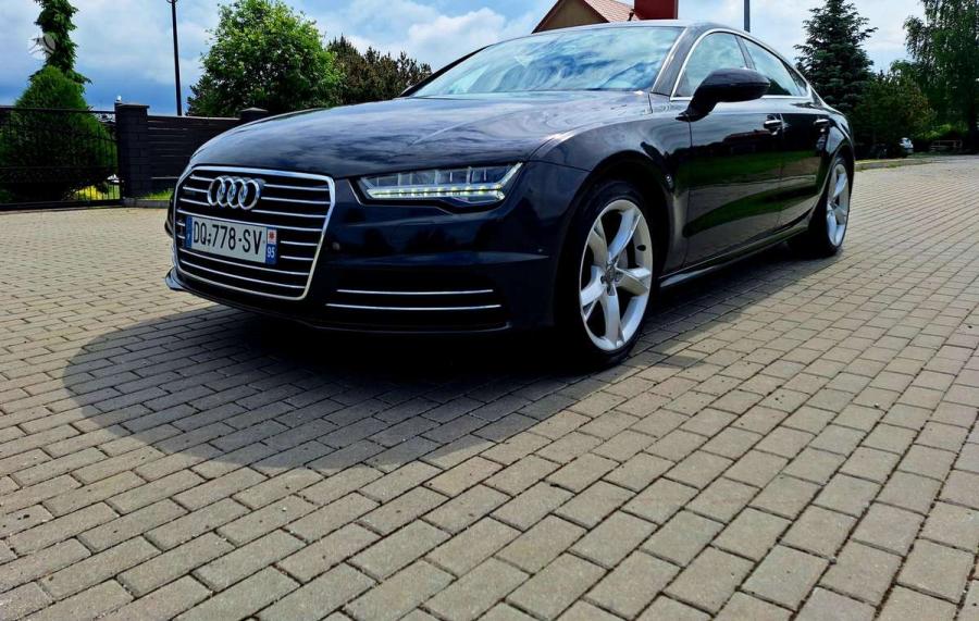 Pelēks Audi A7 Sportback 2015 Klaipėda, ar dzinēja tilpumu 3.00 L un nobraukumu 200 tūkst. km par 15700 €, foto 1 vietnē AUTOMOTO.COM.LV