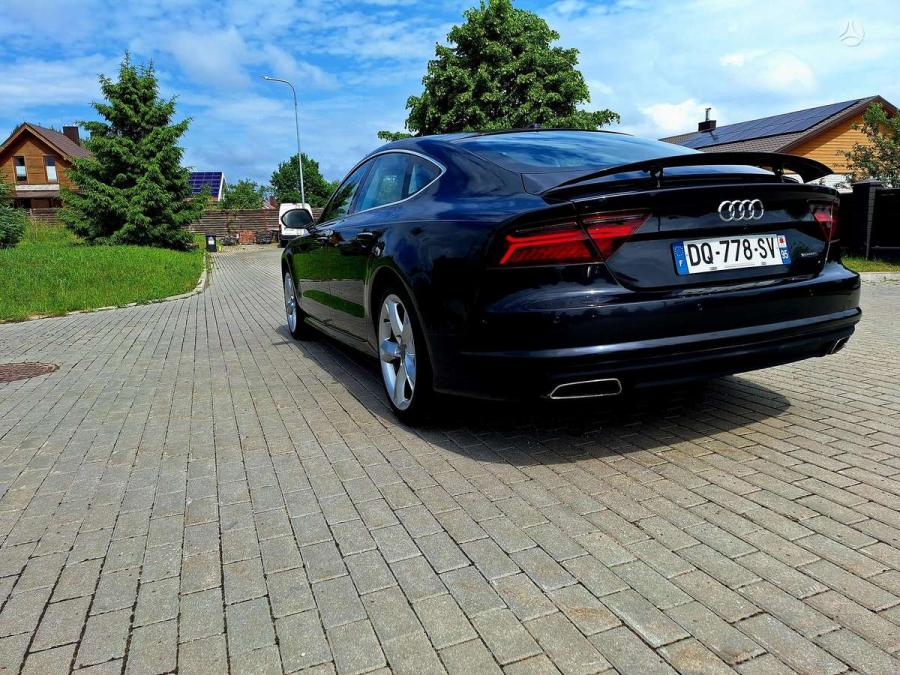 Pelēks Audi A7 Sportback 2015 Klaipėda, ar dzinēja tilpumu 3.00 L un nobraukumu 200 tūkst. km par 15700 €, foto 5 vietnē AUTOMOTO.COM.LV