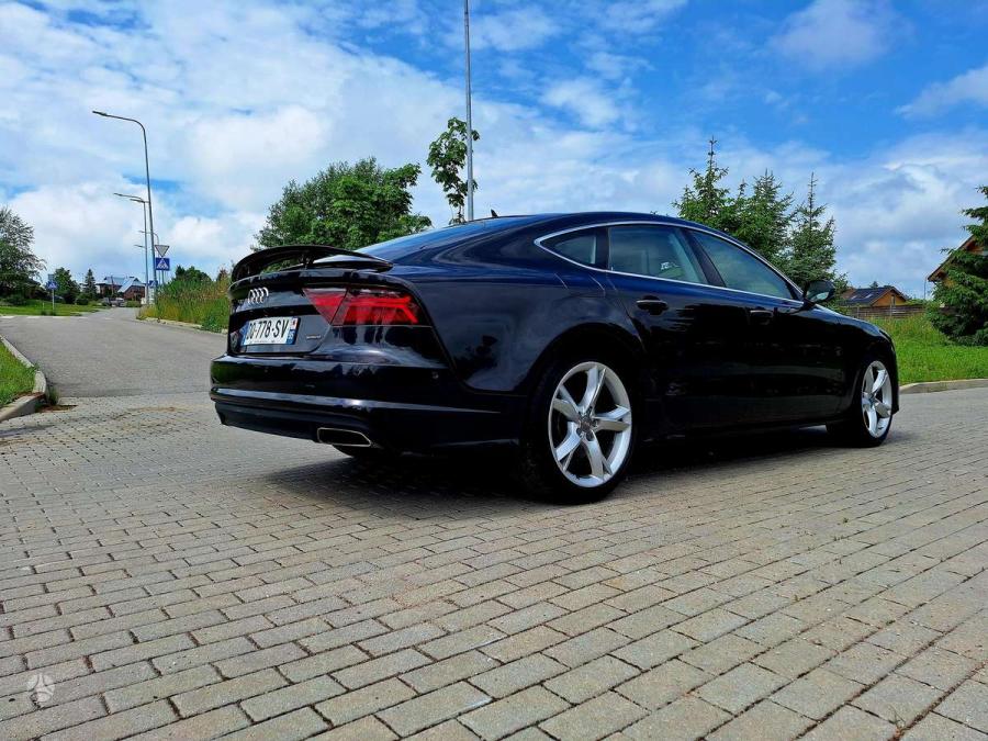 Pelēks Audi A7 Sportback 2015 Klaipėda, ar dzinēja tilpumu 3.00 L un nobraukumu 200 tūkst. km par 15700 €, foto 6 vietnē AUTOMOTO.COM.LV