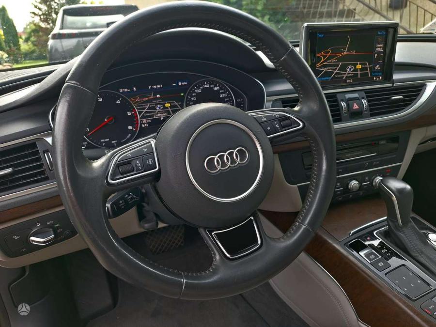 Grey Audi A7 Sportback 2015 in Klaipeda, with an engine capacity of 3.00 L and mileage of 200 thousand km for 15600 €, photo 14 on AUTOMOTO.COM.LV