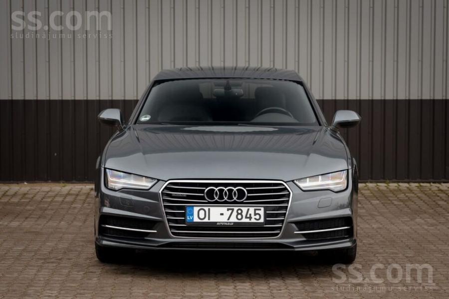 Grey Audi A7 Sportback 2016 in Talsi, with an engine capacity of 3.00 L and mileage of 281 thousand km for 17990 €, photo 2 on AUTOMOTO.COM.LV