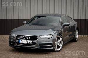 Grey Audi A7 Sportback 2016 in Talsi, with an engine capacity of 3.00 L and mileage of 281 thousand km for 17990 €, photo 3 on AUTOMOTO.COM.LV