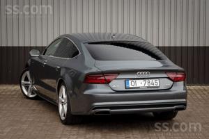 Grey Audi A7 Sportback 2016 in Talsi, with an engine capacity of 3.00 L and mileage of 281 thousand km for 17990 €, photo 4 on AUTOMOTO.COM.LV