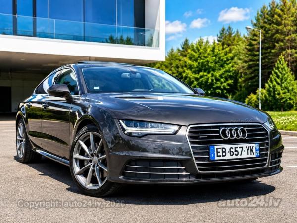 Grey Audi A7 Sportback 2016 in Tallinn, with an engine capacity of 3.00 L and mileage of 224 thousand km for 18998 €, photo 1 on AUTOMOTO.COM.LV