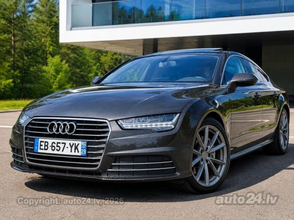 Grey Audi A7 Sportback 2016 in Tallinn, with an engine capacity of 3.00 L and mileage of 224 thousand km for 18998 €, photo 2 on AUTOMOTO.COM.LV
