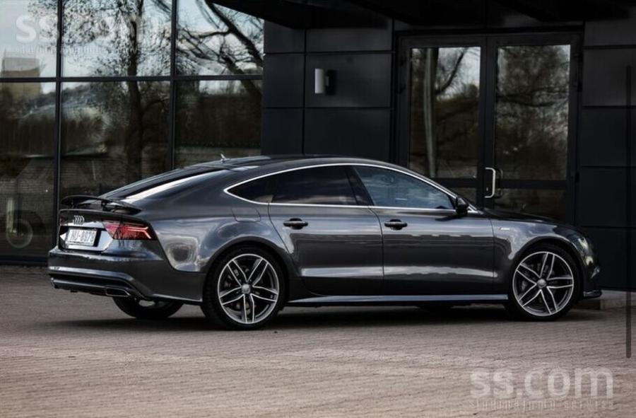 Pelēks Audi A7 Sportback 2017 Rīga, ar dzinēja tilpumu 3.00 L un nobraukumu 215 tūkst. km par 19000 €, foto 1 vietnē AUTOMOTO.COM.LV