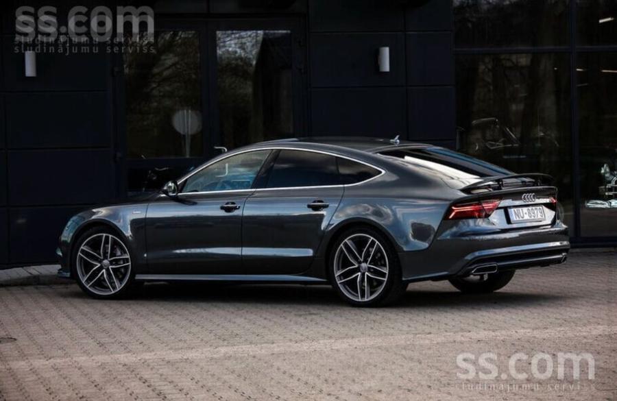 Pelēks Audi A7 Sportback 2017 Rīga, ar dzinēja tilpumu 3.00 L un nobraukumu 215 tūkst. km par 19000 €, foto 2 vietnē AUTOMOTO.COM.LV