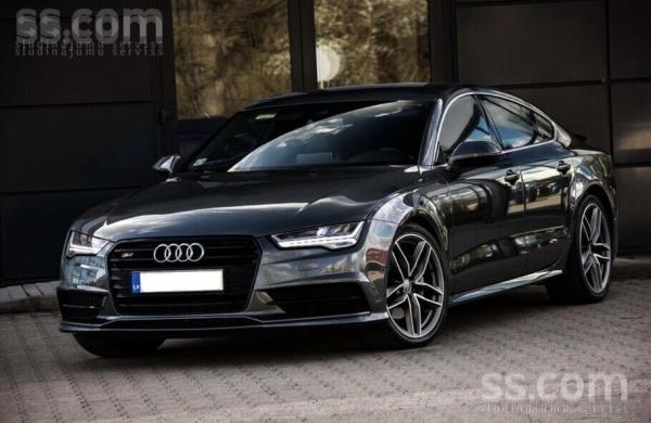 Grey Audi A7 Sportback 2017 in Riga, with an engine capacity of 3.00 L and mileage of 215 thousand km for 19000 €, photo 6 on AUTOMOTO.COM.LV