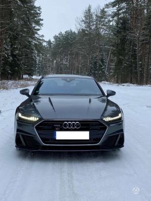 Grey Audi A7 Sportback 2018 in Kaunas, with an engine capacity of 3.00 L and mileage of 174 thousand km for 38900 €, photo  on AUTOMOTO.COM.LV
