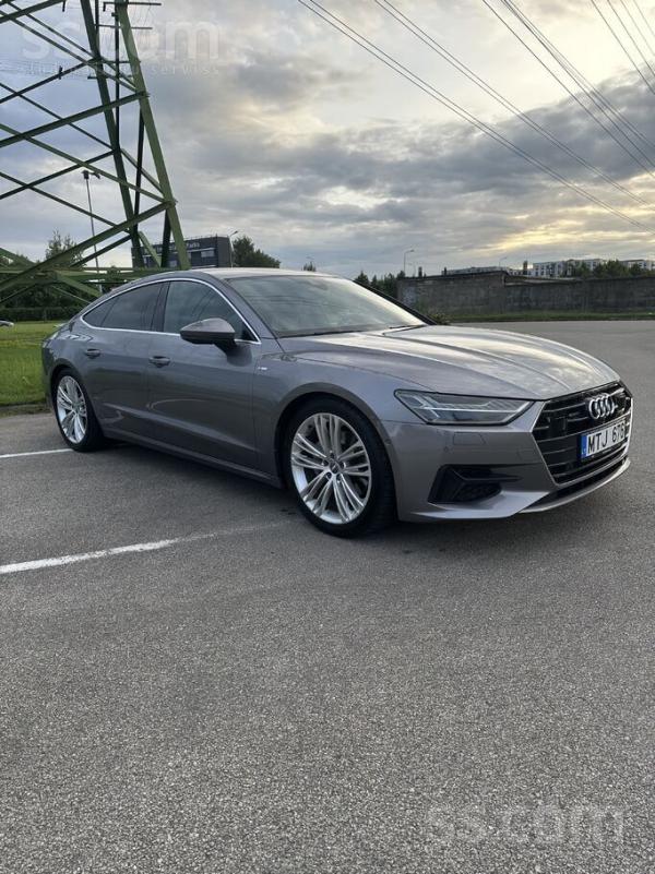 Grey Audi A7 Sportback 2018 in Riga, with an engine capacity of 3.00 L and mileage of 155 thousand km for 32000 €, photo 2 on AUTOMOTO.COM.LV
