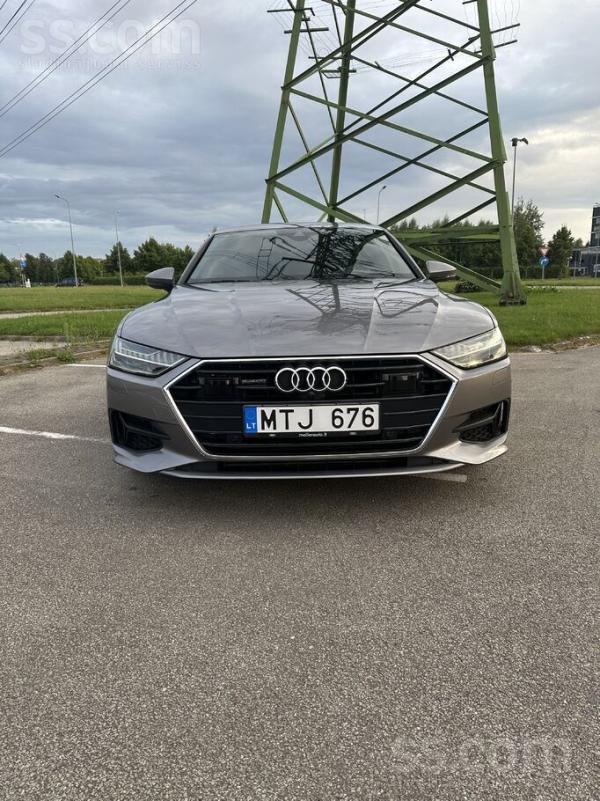 Grey Audi A7 Sportback 2018 in Riga, with an engine capacity of 3.00 L and mileage of 155 thousand km for 32000 €, photo 3 on AUTOMOTO.COM.LV