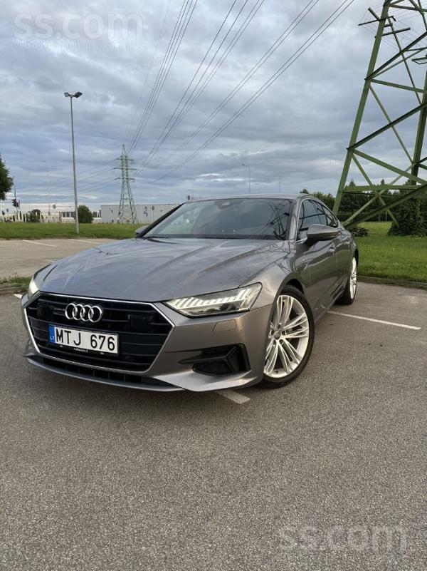 Grey Audi A7 Sportback 2018 in Riga, with an engine capacity of 3.00 L and mileage of 155 thousand km for 32000 €, photo 4 on AUTOMOTO.COM.LV