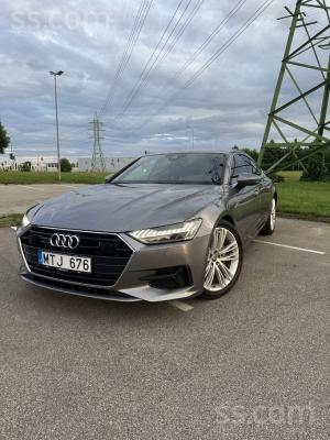 Grey Audi A7 Sportback 2018 in Riga, with an engine capacity of 3.00 L and mileage of 155 thousand km for 32000 €, photo 5 on AUTOMOTO.COM.LV