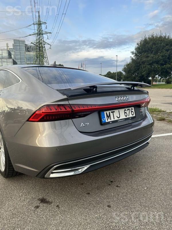 Grey Audi A7 Sportback 2018 in Riga, with an engine capacity of 3.00 L and mileage of 155 thousand km for 32000 €, photo 7 on AUTOMOTO.COM.LV
