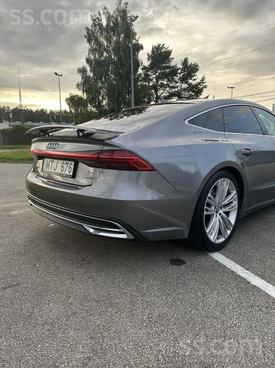 Grey Audi A7 Sportback 2018 in Riga, with an engine capacity of 3.00 L and mileage of 155 thousand km for 32000 €, photo 9 on AUTOMOTO.COM.LV