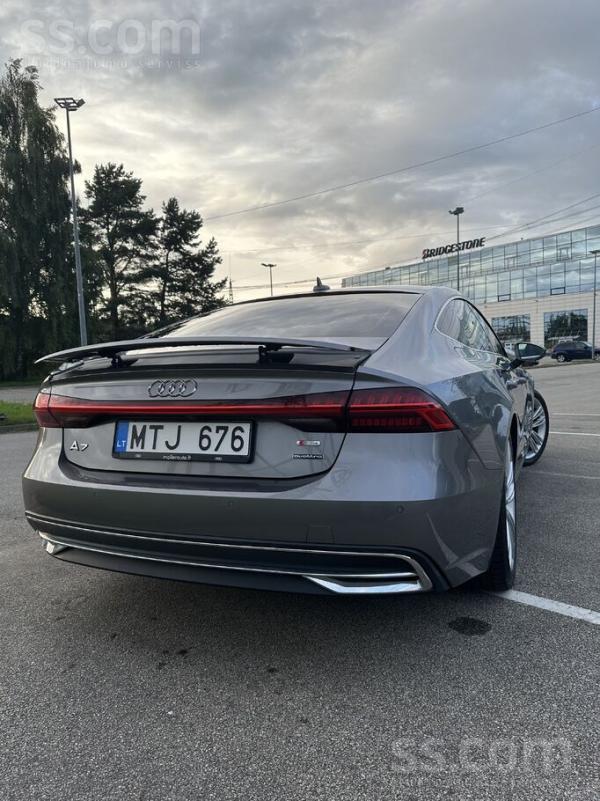 Grey Audi A7 Sportback 2018 in Riga, with an engine capacity of 3.00 L and mileage of 155 thousand km for 32000 €, photo 9 on AUTOMOTO.COM.LV