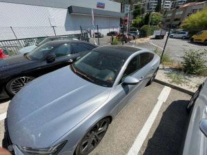 Grey Audi A7 Sportback 2018 in Vilnius, with an engine capacity of 3.00 L and mileage of 202 thousand km for 22390 €, photo 6 on AUTOMOTO.COM.LV