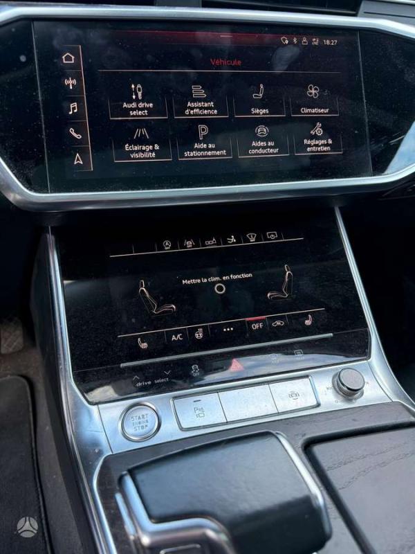 Grey Audi A7 Sportback 2018 in Vilnius, with an engine capacity of 3.00 L and mileage of 203 thousand km for 19950 €, photo 10 on AUTOMOTO.COM.LV