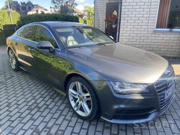 Grey Audi A7 Sportback 2014 in Talsi, with an engine capacity of 3.00 L and mileage of 0 thousand km for 13333 €, photo 2 on AUTOMOTO.COM.LV