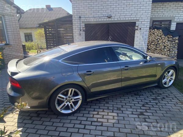 Grey Audi A7 Sportback 2014 in Talsi, with an engine capacity of 3.00 L and mileage of 0 thousand km for 13333 €, photo 6 on AUTOMOTO.COM.LV