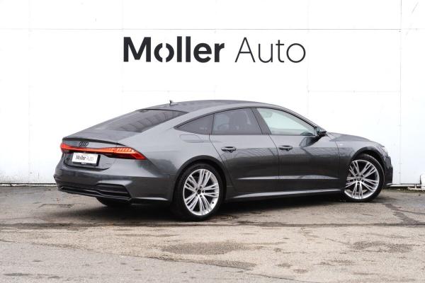Grey Audi A7 Sportback 2018 in Riga, with an engine capacity of 3.00 L and mileage of 110 thousand km for 32950 €, photo 5 on AUTOMOTO.COM.LV