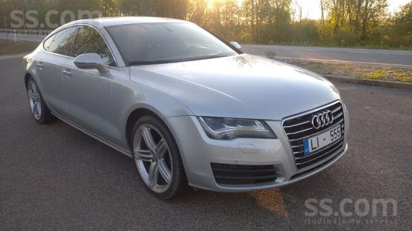 Audi A7 Sportback 2012 in Jekabpils, with an engine capacity of 3.00 L and mileage of 272 thousand km for 11500 €, photo 1 on AUTOMOTO.COM.LV