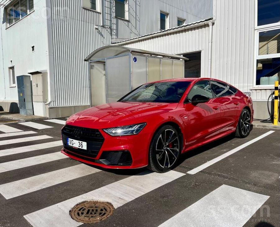 Sarkans Audi A7 Sportback 2020 Rīga, ar dzinēja tilpumu 2.00 L un nobraukumu 103 tūkst. km par 42400 €, foto 1 vietnē AUTOMOTO.COM.LV