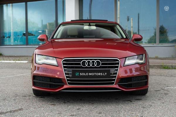 Red Audi A7 Sportback 2013 in Vilnius, with an engine capacity of 3.00 L and mileage of 244 thousand km for 13450 €, photo 10 on AUTOMOTO.COM.LV
