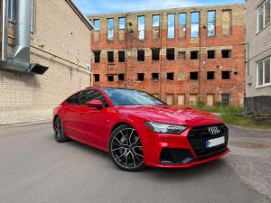 Sarkans Audi A7 Sportback 2019 Šauļi, ar dzinēja tilpumu 3.00 L un nobraukumu 133 tūkst. km par 37000 €, foto  vietnē AUTOMOTO.COM.LV