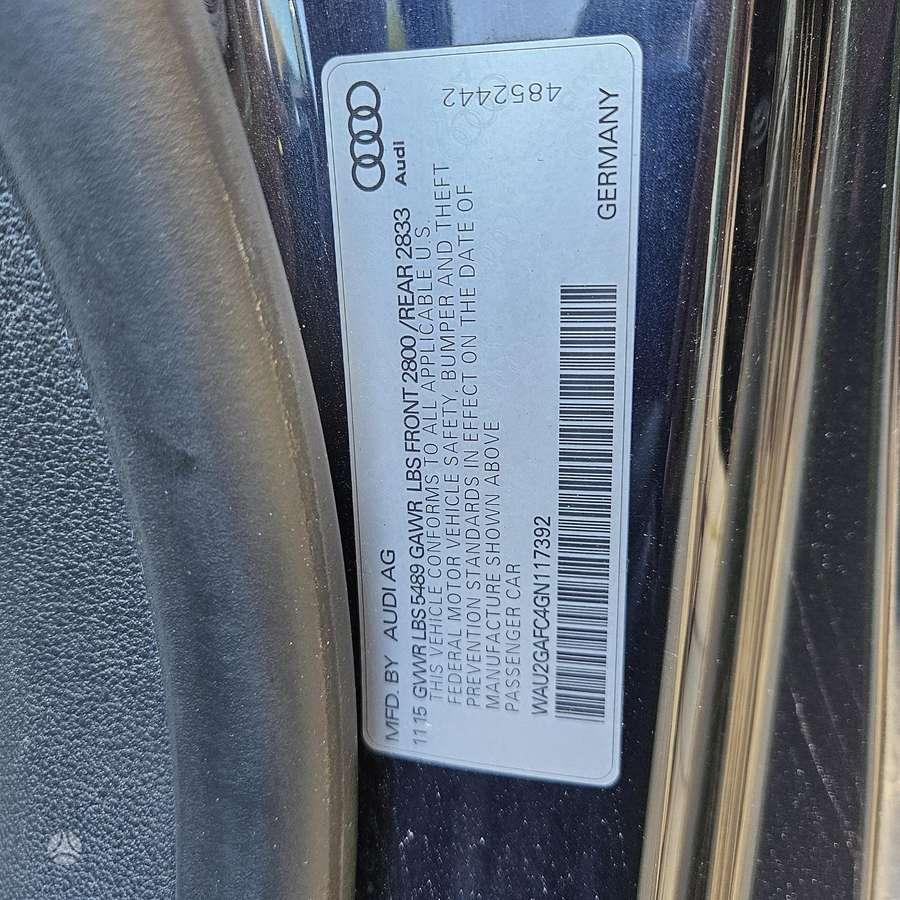 Violets Audi A7 Sportback 2016 Kauņa, ar dzinēja tilpumu 3.00 L un nobraukumu 126 tūkst. km par 7500 €, foto 12 vietnē AUTOMOTO.COM.LV