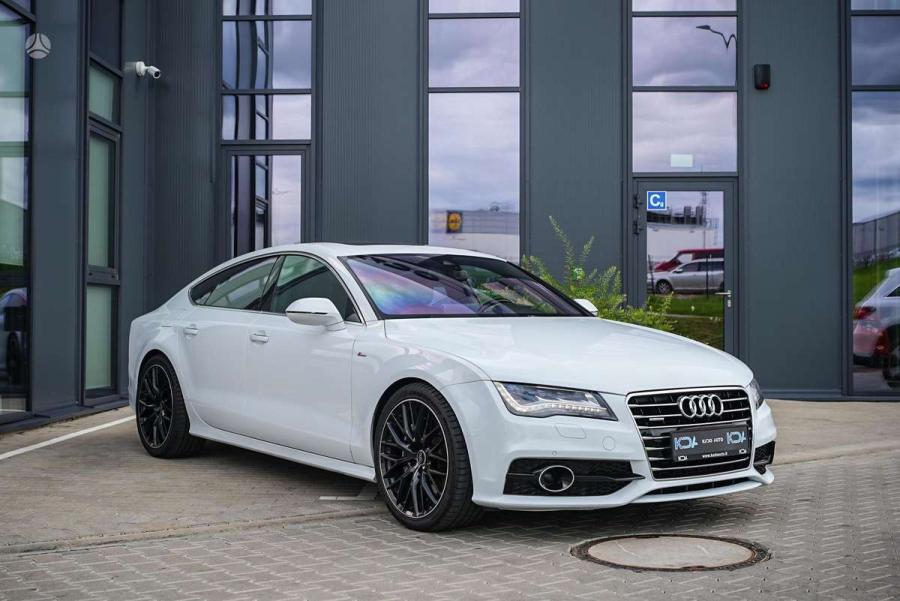 Balts Audi A7 Sportback 2014 Kauņa, ar dzinēja tilpumu 2.97 L un nobraukumu 265 tūkst. km par 16950 €, foto 1 vietnē AUTOMOTO.COM.LV