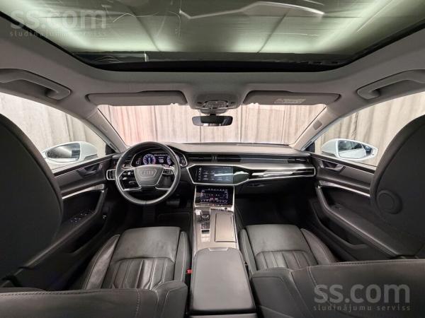 White Audi A7 Sportback 2018 in Riga, with an engine capacity of 3.00 L and mileage of 85 thousand km for 32990 €, photo 9 on AUTOMOTO.COM.LV