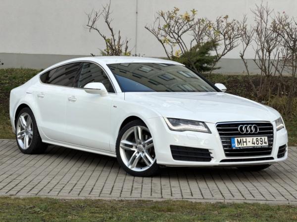 White Audi A7 Sportback 2011 in Riga, with an engine capacity of 3.00 L and mileage of 242 thousand km for 11900 €, photo 3 on AUTOMOTO.COM.LV