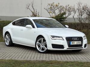 White Audi A7 Sportback 2011 in Riga, with an engine capacity of 3.00 L and mileage of 242 thousand km for 11900 €, photo 3 on AUTOMOTO.COM.LV