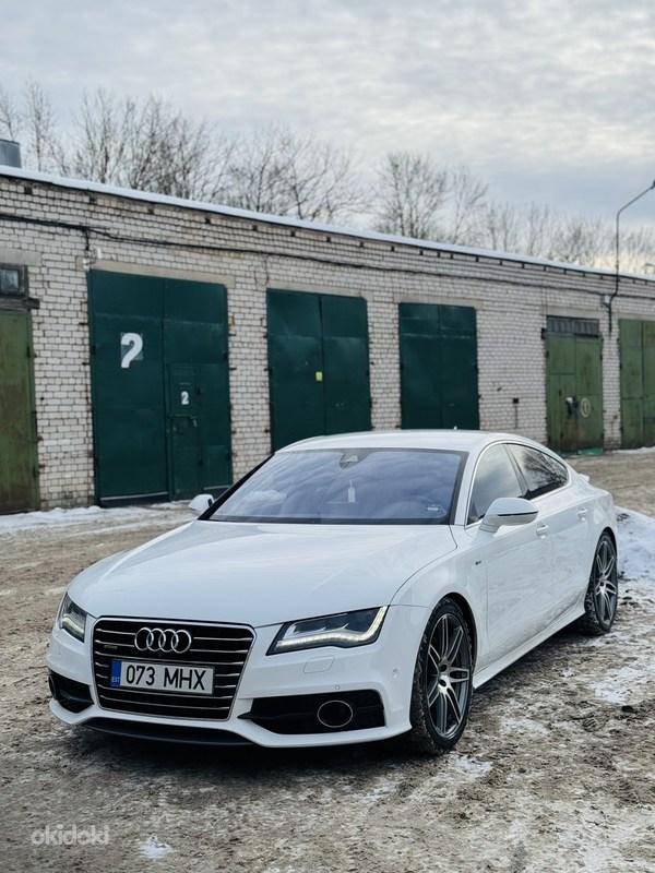 White Audi A7 Sportback 2011 in Narva, with an engine capacity of 0.18 L and mileage of 272 thousand km for 12900 €, photo 9 on AUTOMOTO.COM.LV